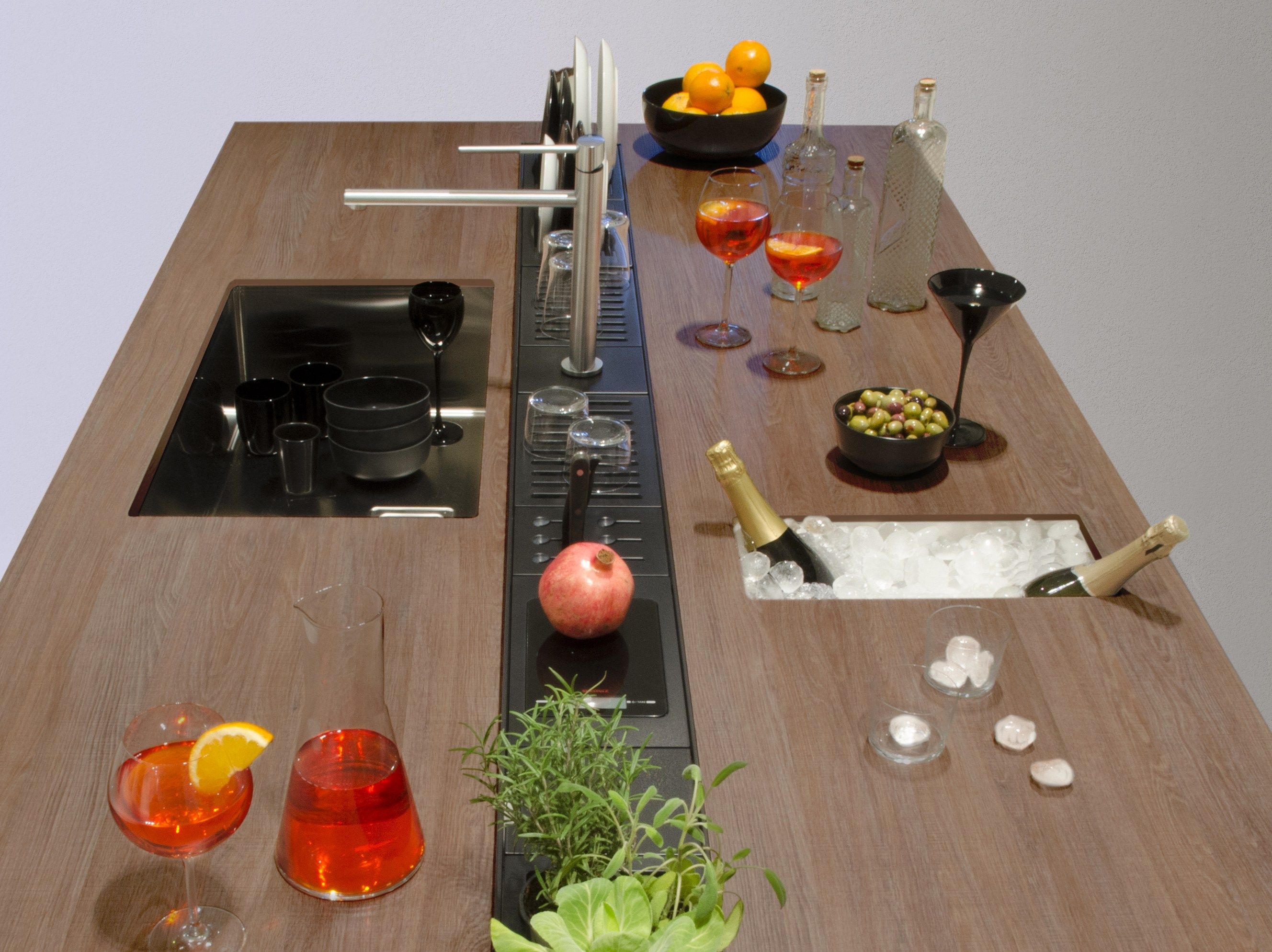 Kitchen equipped track EASYRACK KITCHEN FLAT | Scale By DOMUSOMNIA