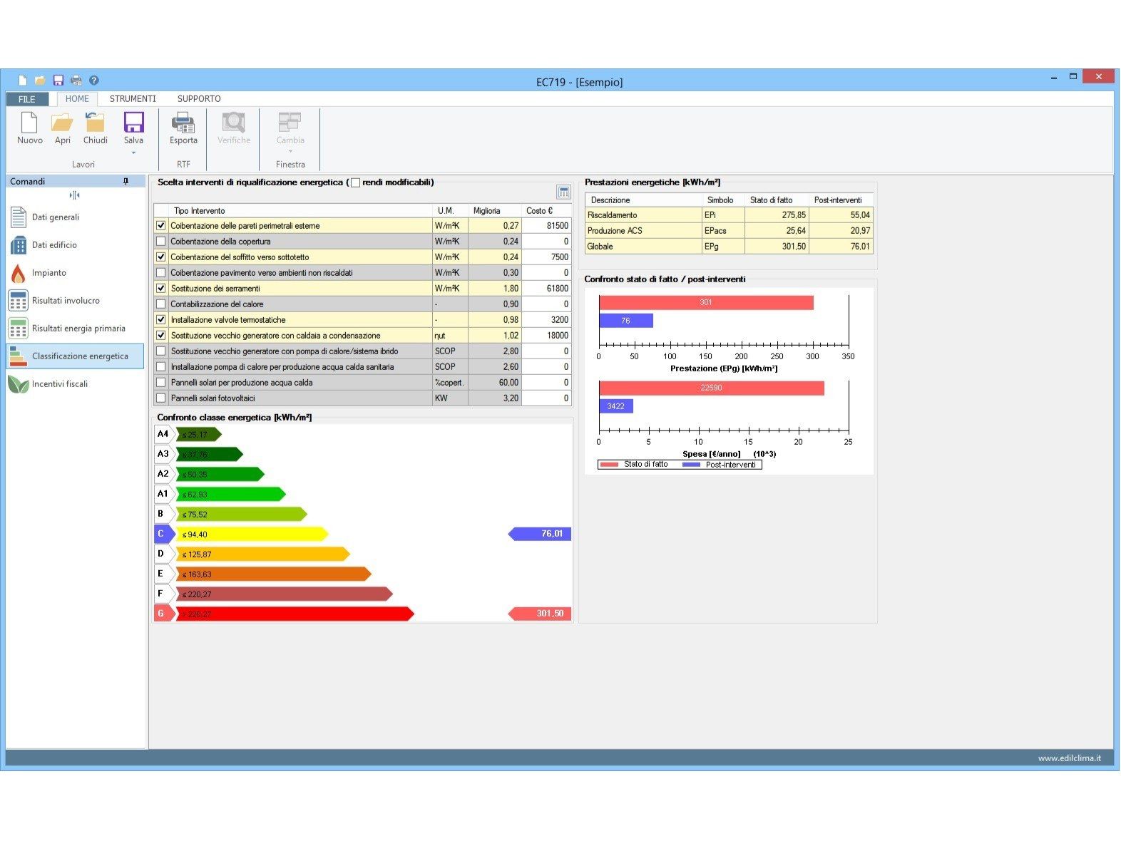 Certificazione energetica (L.10 91, DLgs 311 06) EC719 Diagnosi energetica preliminare ...