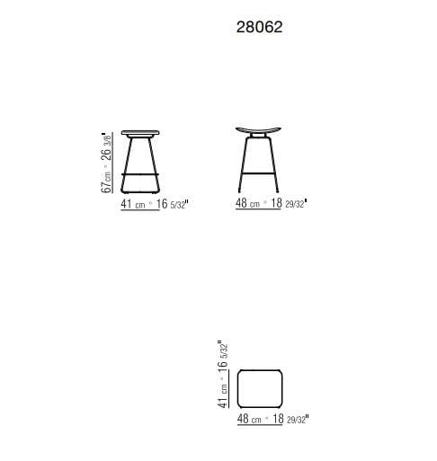 ECHOES S.H. 凳子 By Flexform | design Christophe Pillet