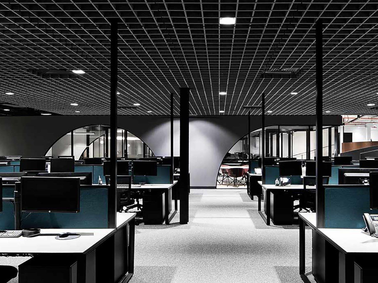 ECHOGRID® Acoustic PET ceiling panels By ECHOJAZZ