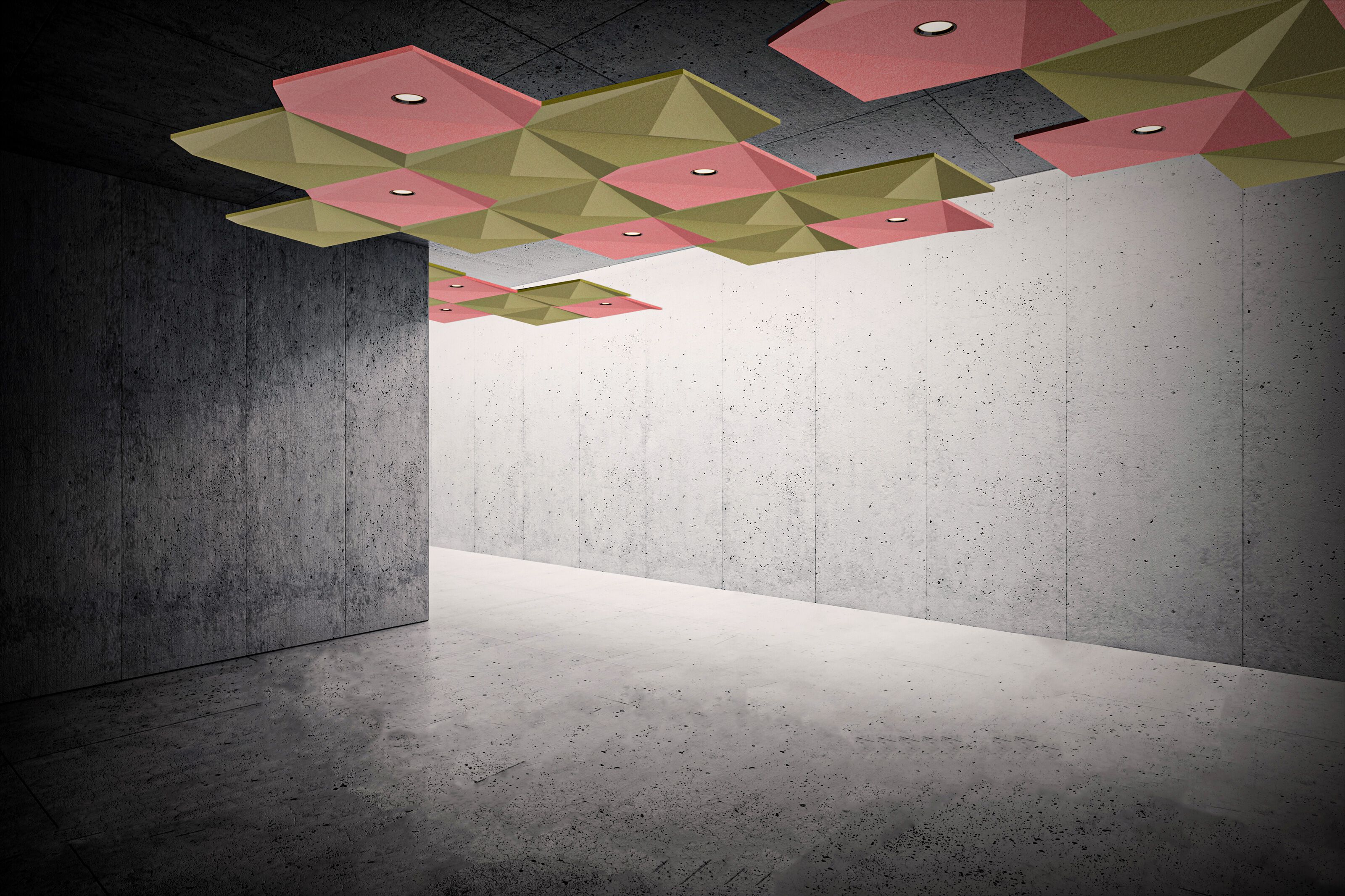 ECHOLED® ORBIT Hanging acoustic panel with Integrated Lighting By ECHOJAZZ