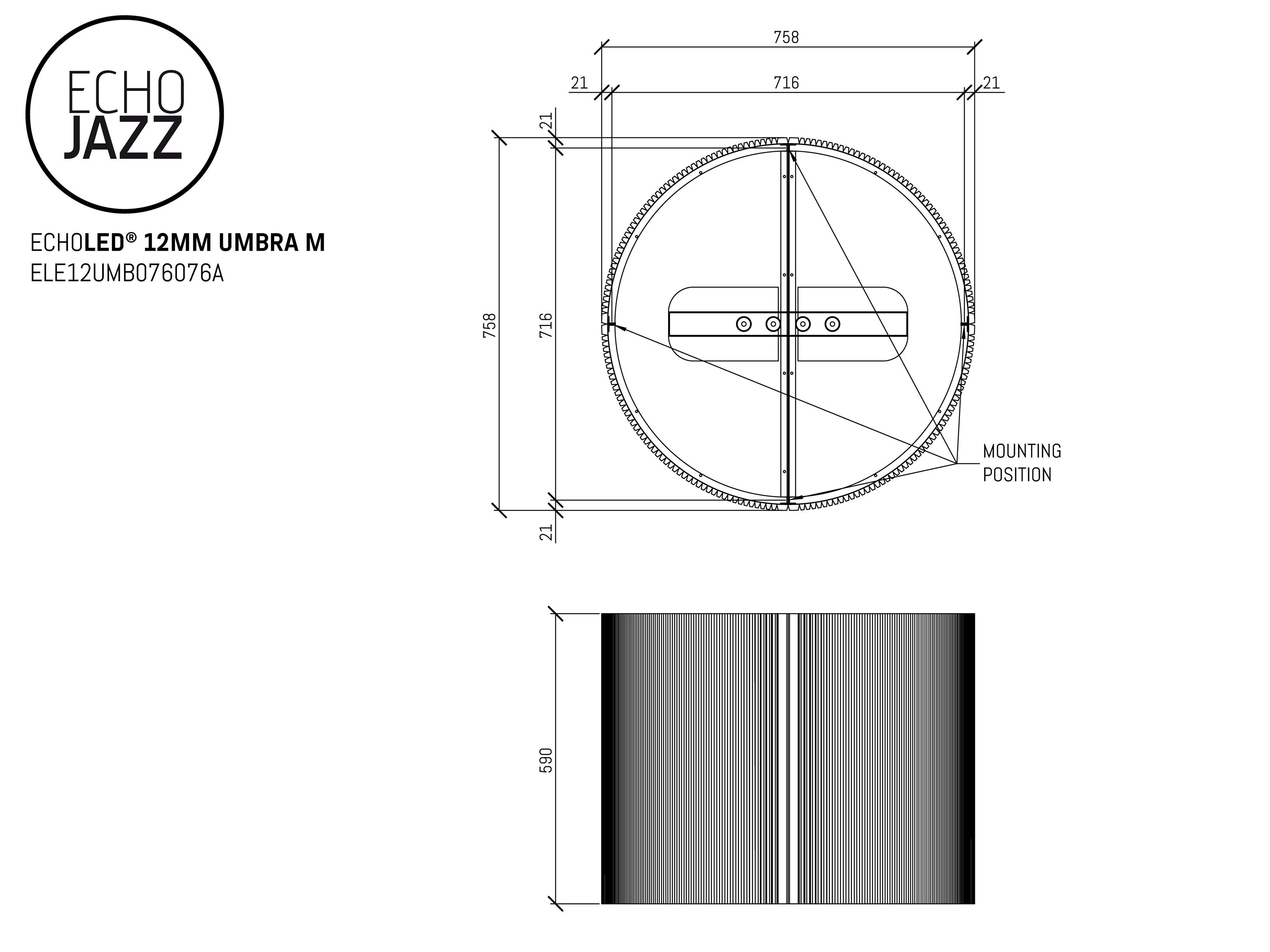 吊灯 ECHOLED® UMBRA By ECHOJAZZ