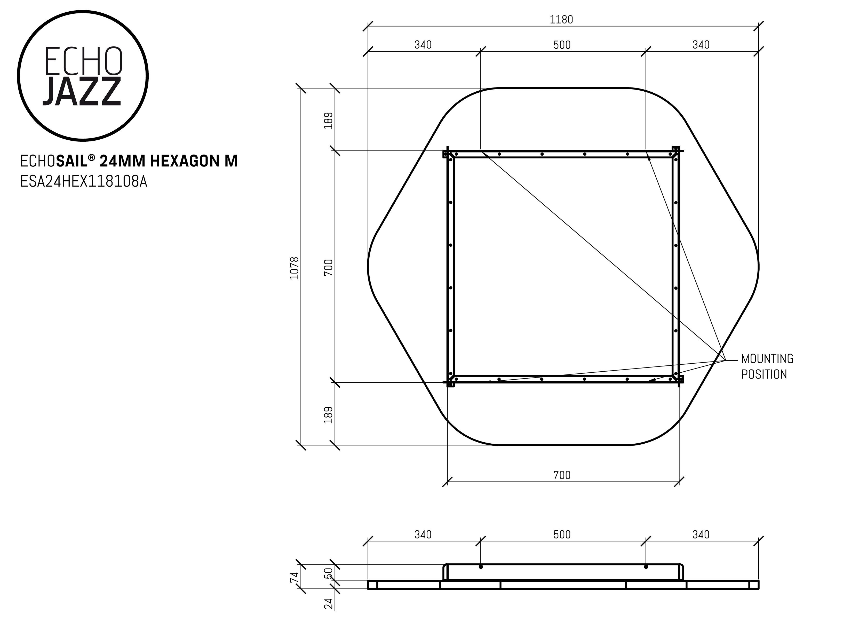PET acoustic baffles ECHOSAIL® By ECHOJAZZ