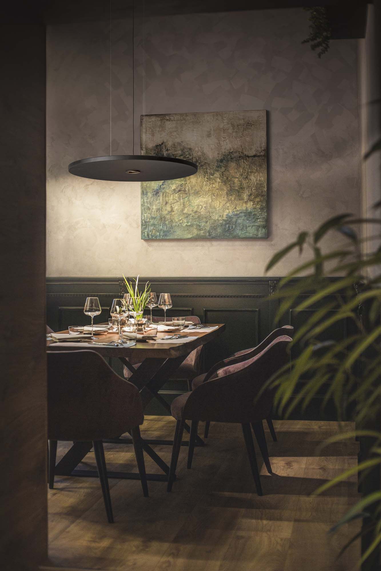 LED perforated metal pendant lamp ECLIPSE BEAM SILENCE By Olev design ...