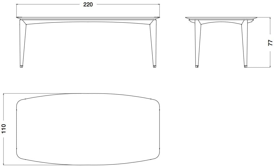ECLIPSE 桌子 By CPRN HOMOOD | design Del Guerra Silvano