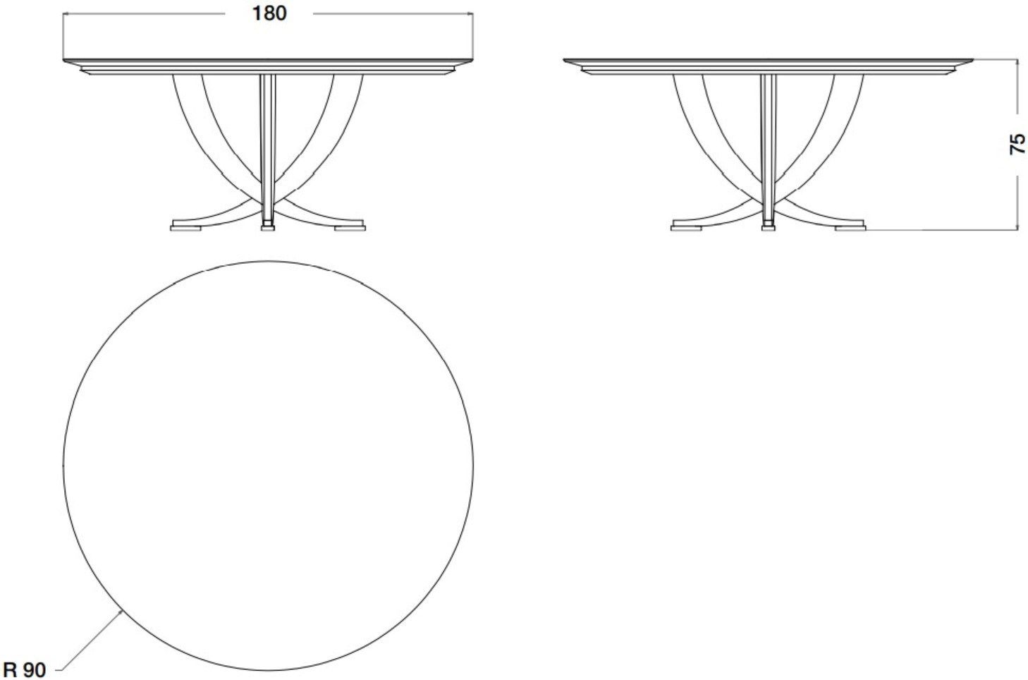 ECLIPSE 桌子 By CPRN HOMOOD | design Del Guerra Silvano