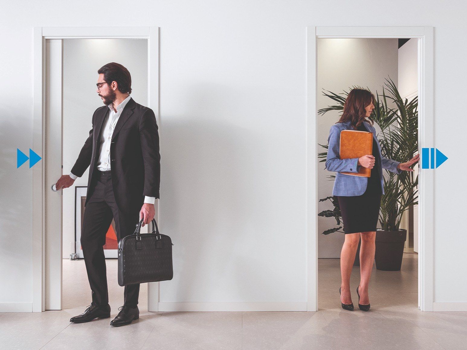 ECLISSE Push&Pull Sistema push-pull per porta scorrevole a scomparsa By Eclisse