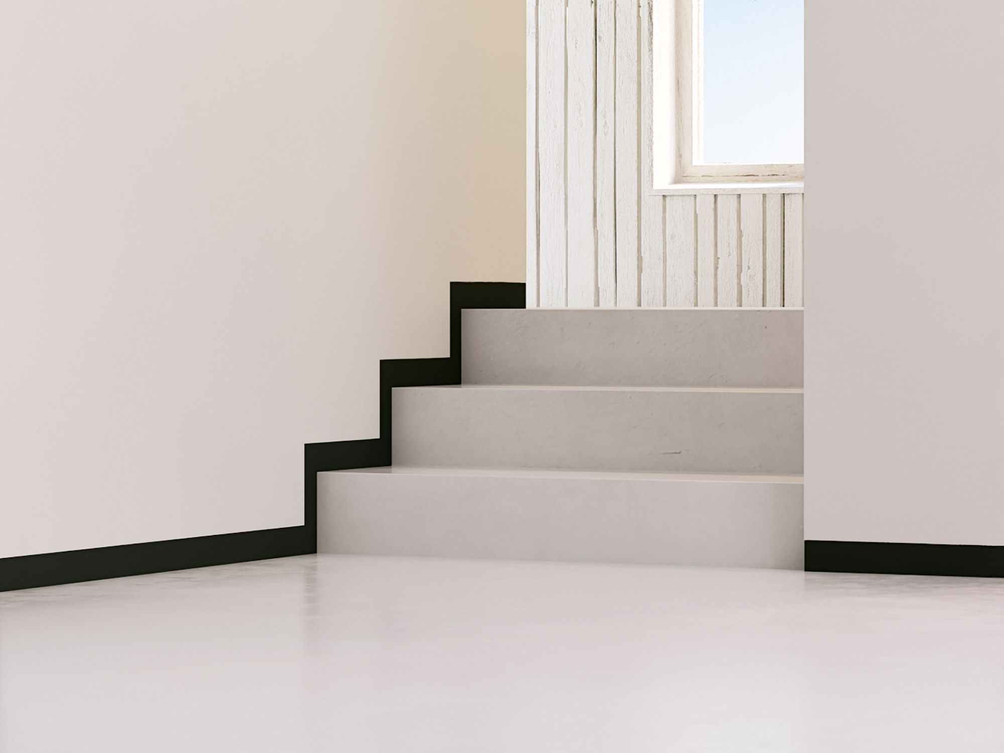 Profil en aluminium pour plinthes à fleur de mur ECLISSE Shodō Plinthe ...