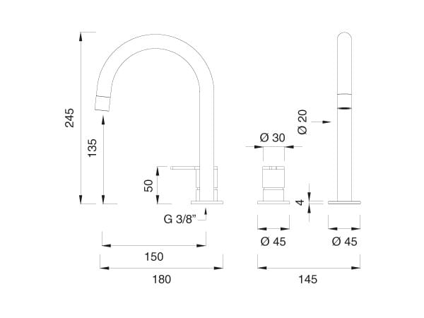 ECO-DRINKING TAP WATER 03 Kitchen tap By Ceadesign
