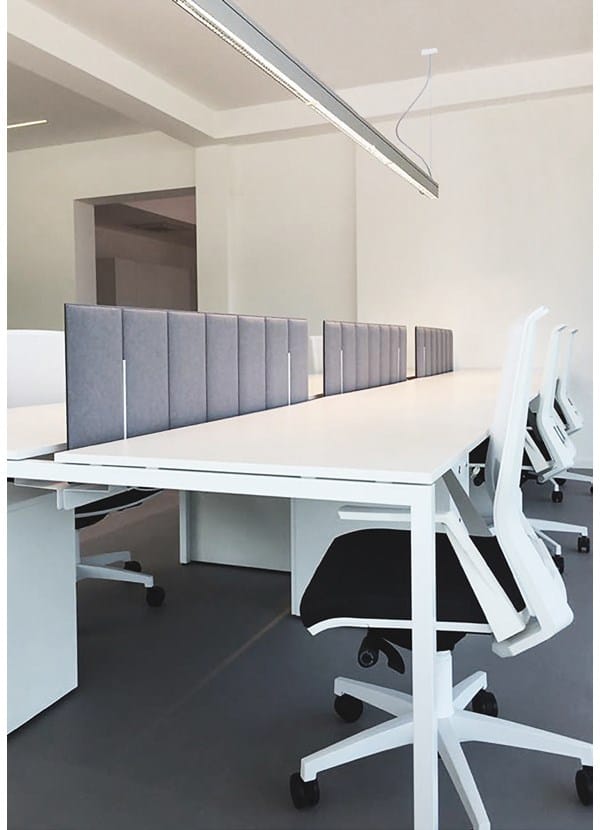 ECODESK | Desktop partition Polyester fibre desktop partition By Slalom