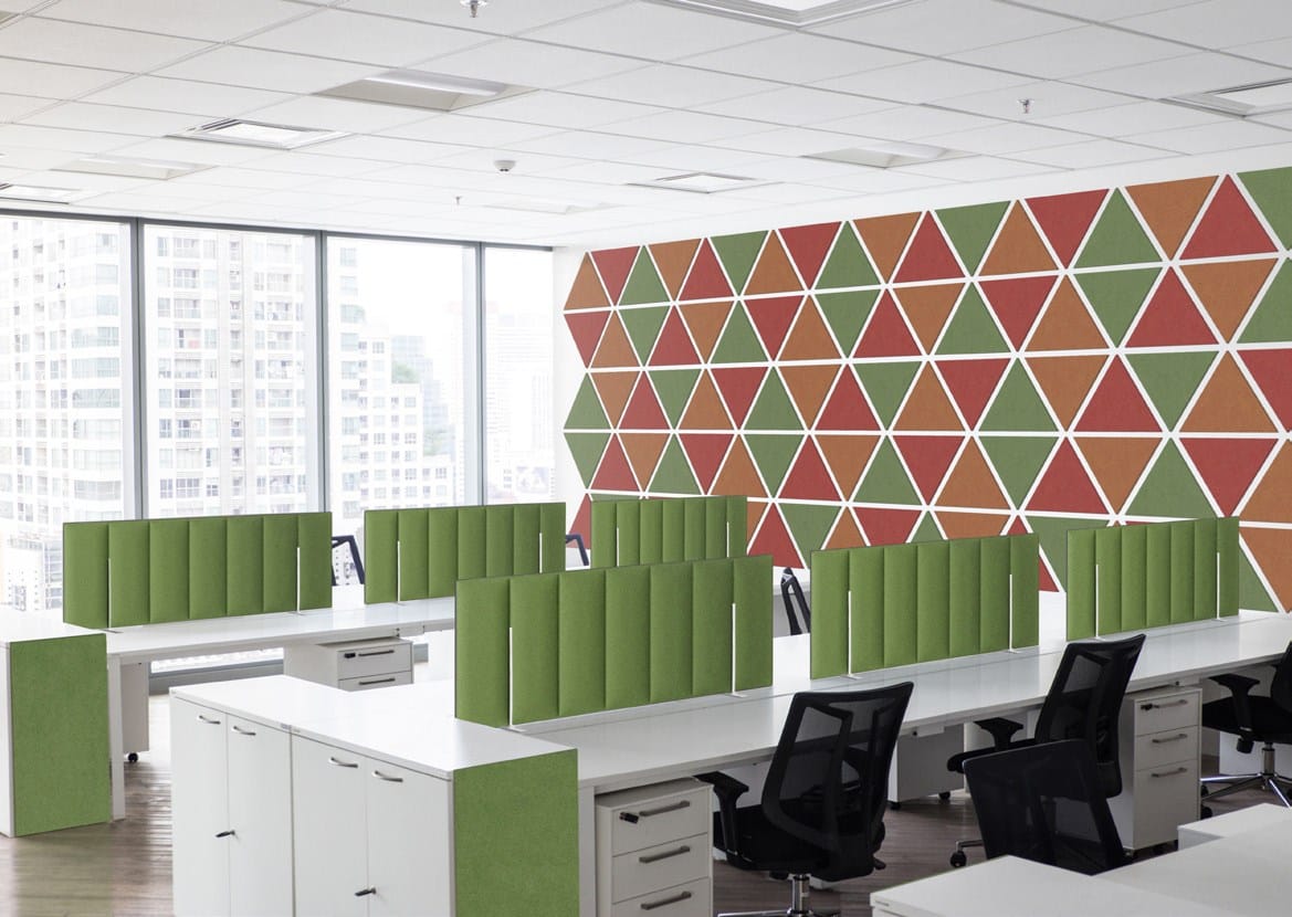 ECODESK | Desktop partition Polyester fibre desktop partition By Slalom