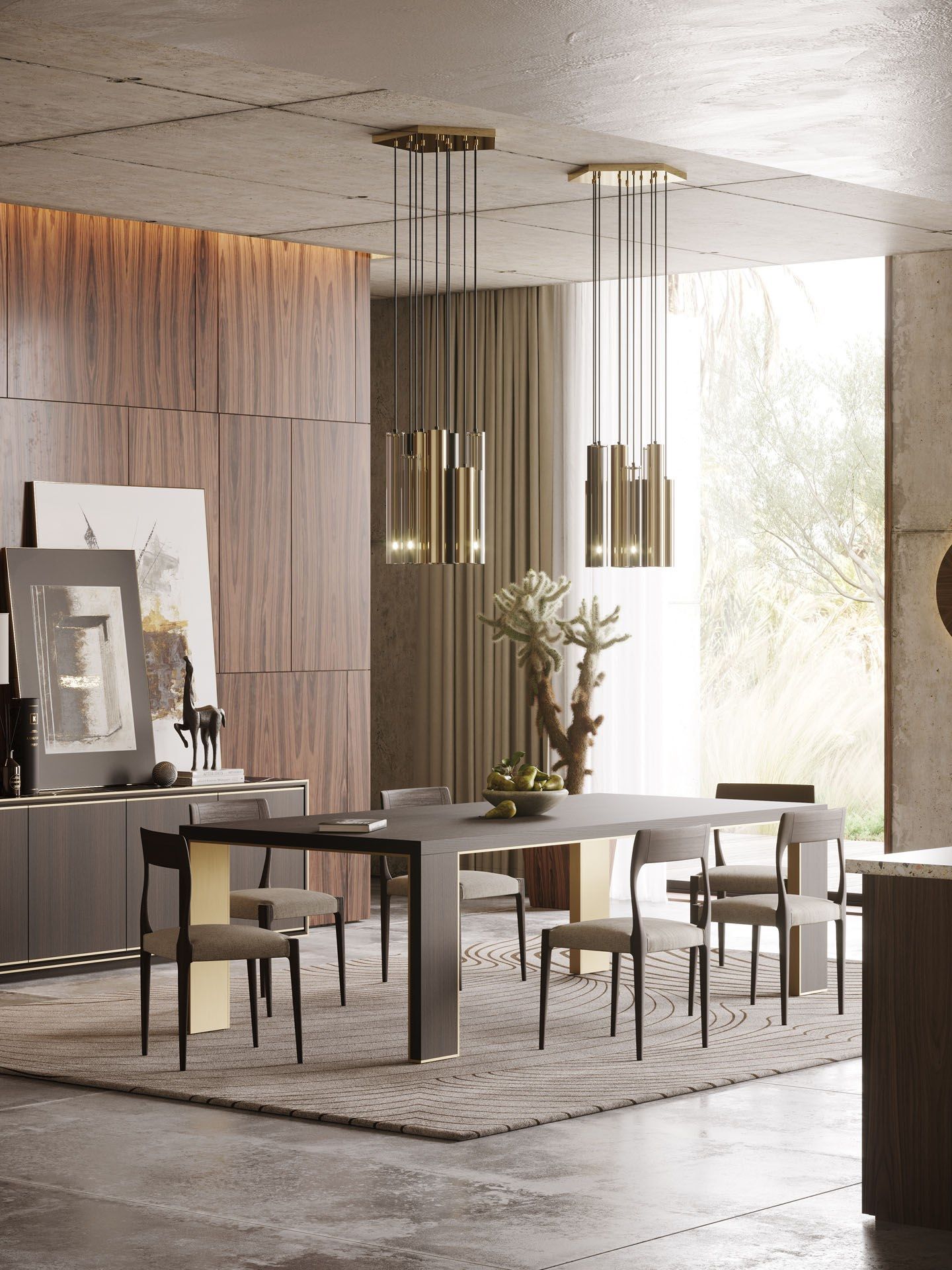 Oak dining table EDA By Laskasas