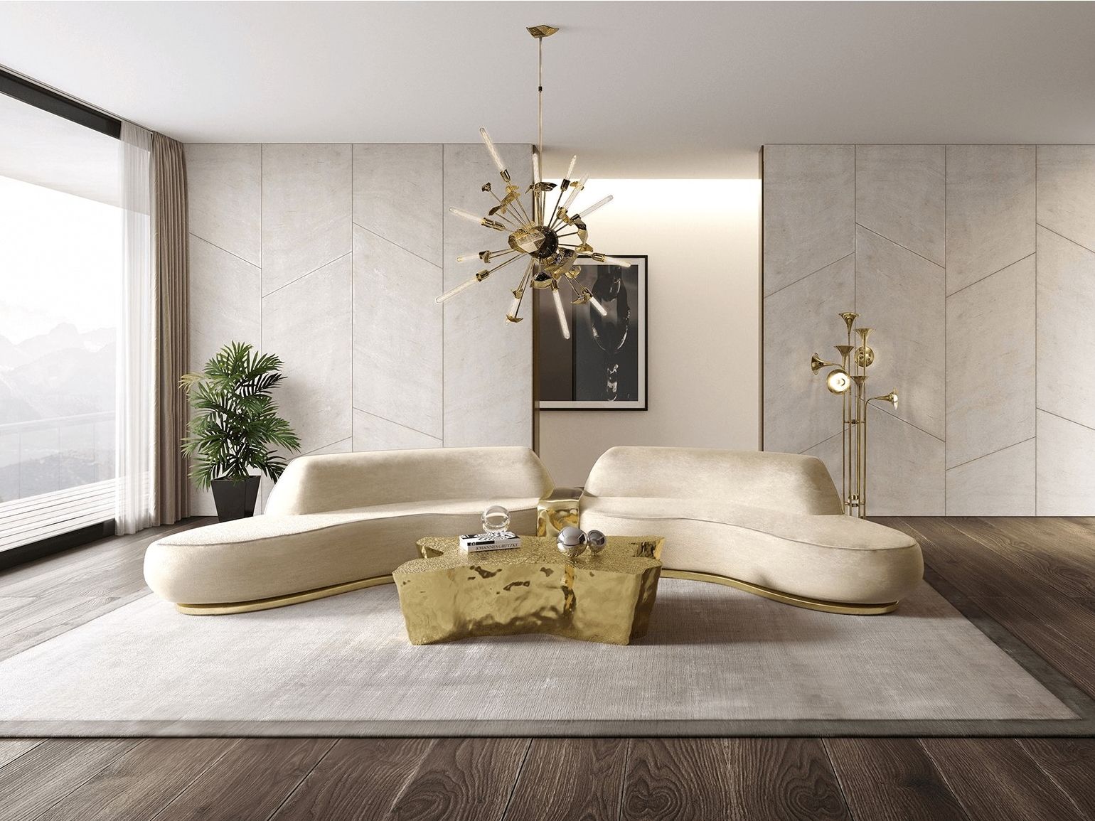 EDEN | Low coffee table Low aluminium coffee table for living room By ...