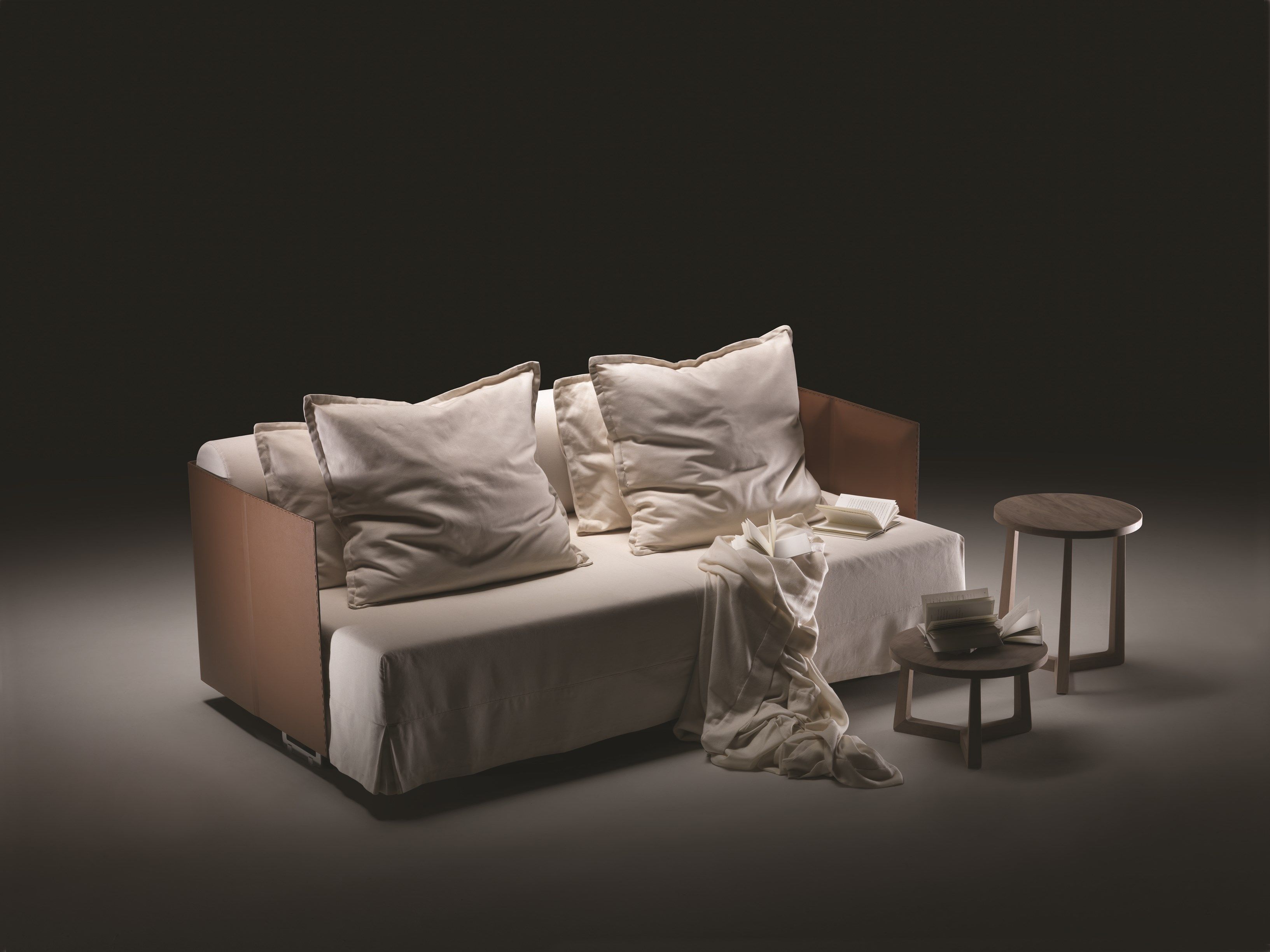 EDEN Fabric sofa bed with removable cover By Flexform | design Antonio Citterio