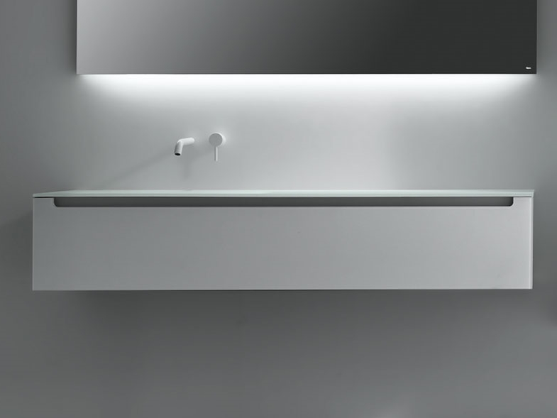 EDGE | Glass vanity unit By FALPER design Metrica