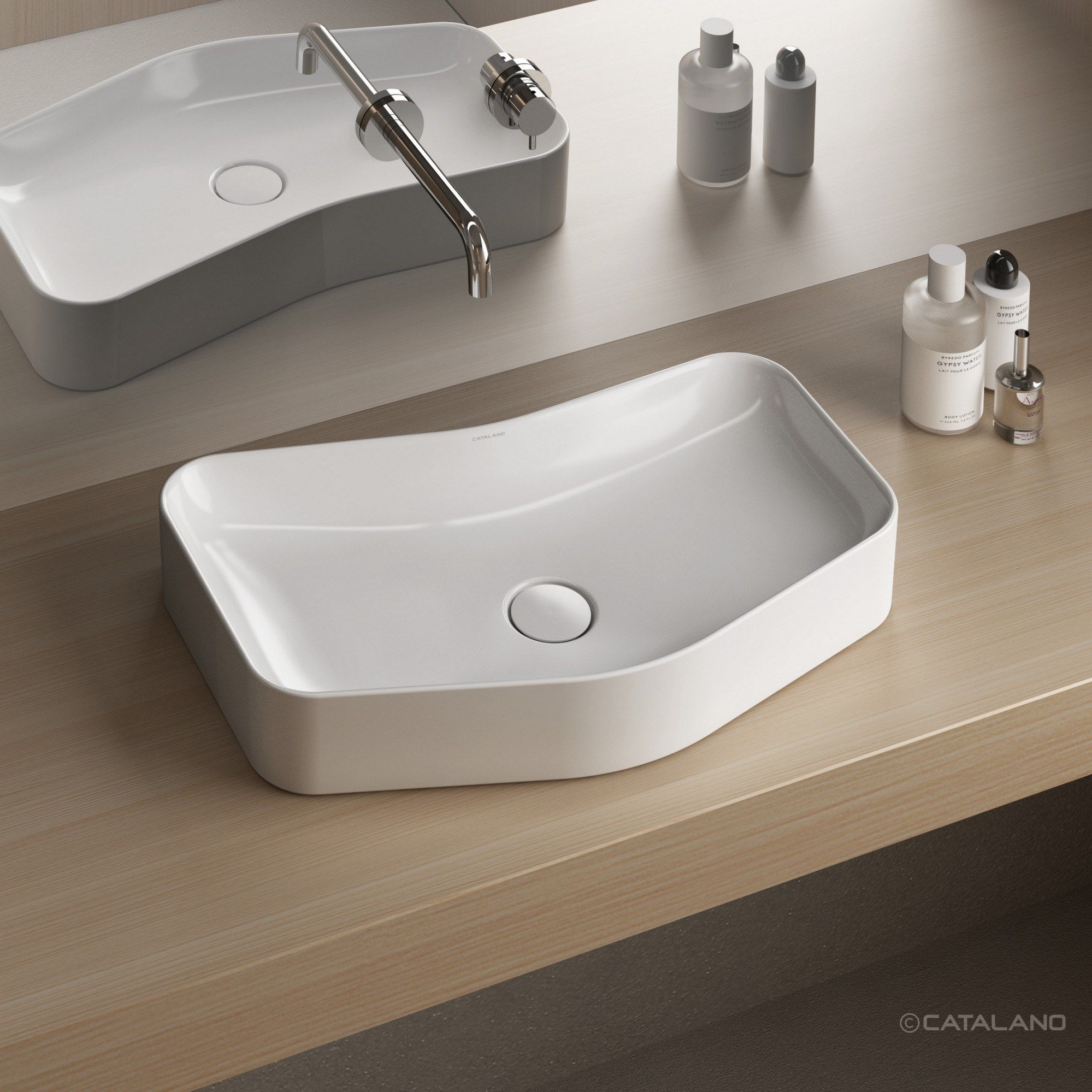 EDITION Countertop ceramic washbasin By CERAMICA CATALANO