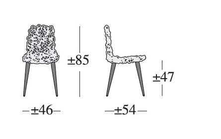 EDRA - GINA Polycarbonate chair By In Stock | design Jacopo Foggini