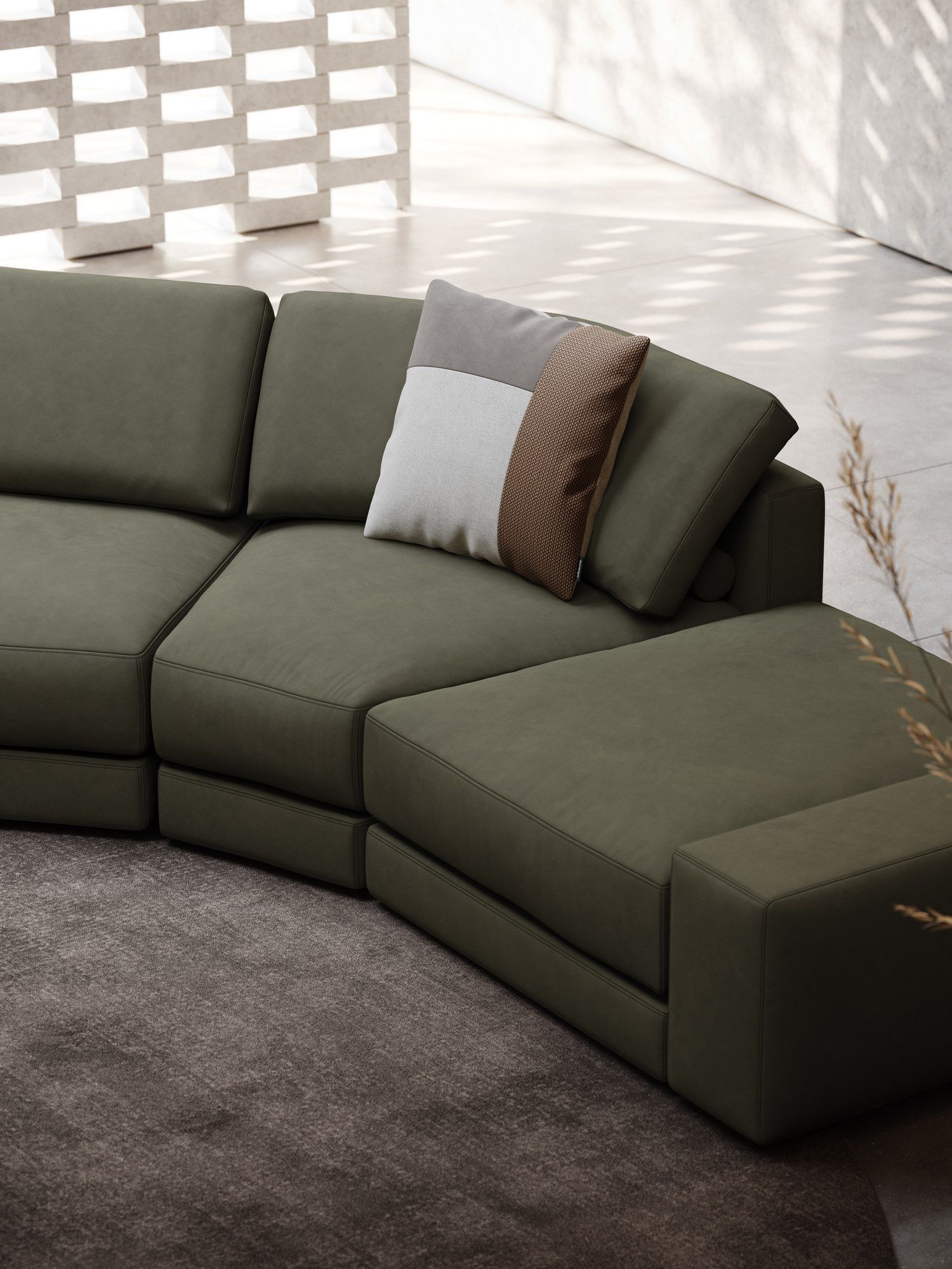 EDWARD | Leather sofa By Domkapa