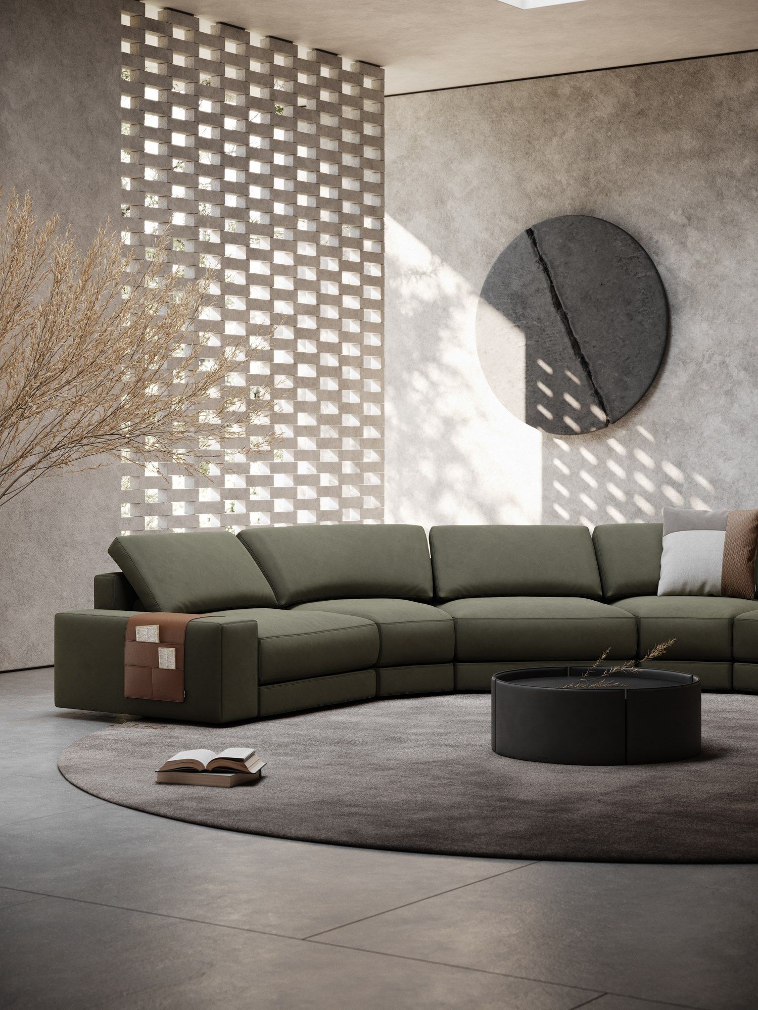 EDWARD | Leather sofa By Domkapa
