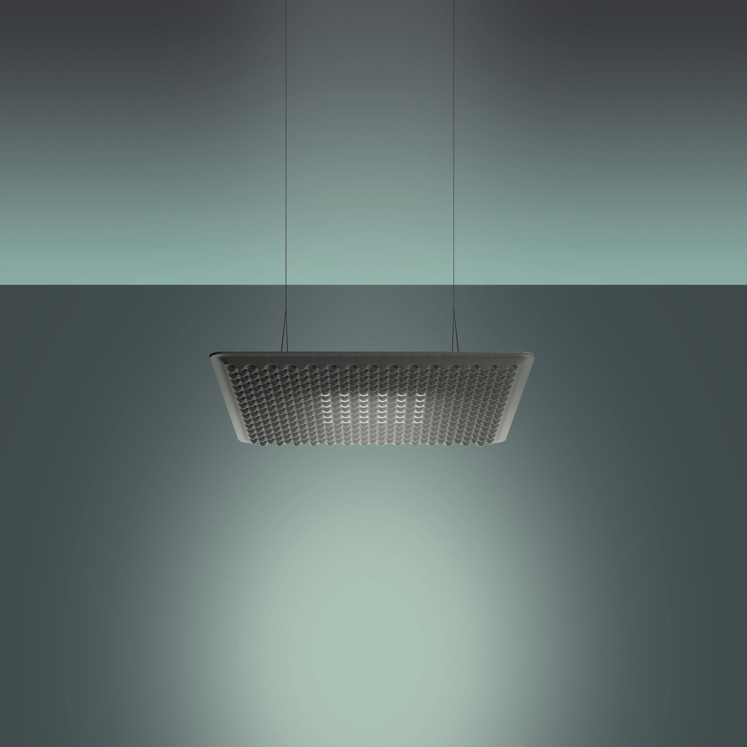 EGGBOARD MATRIX 800X800 Fabric hanging acoustic panel / pendant lamp By ...