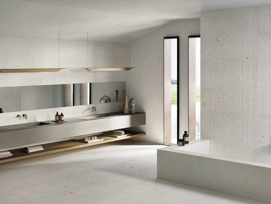 EGO AVORIO Porcelain stoneware wall/floor tiles with stone effect By ...