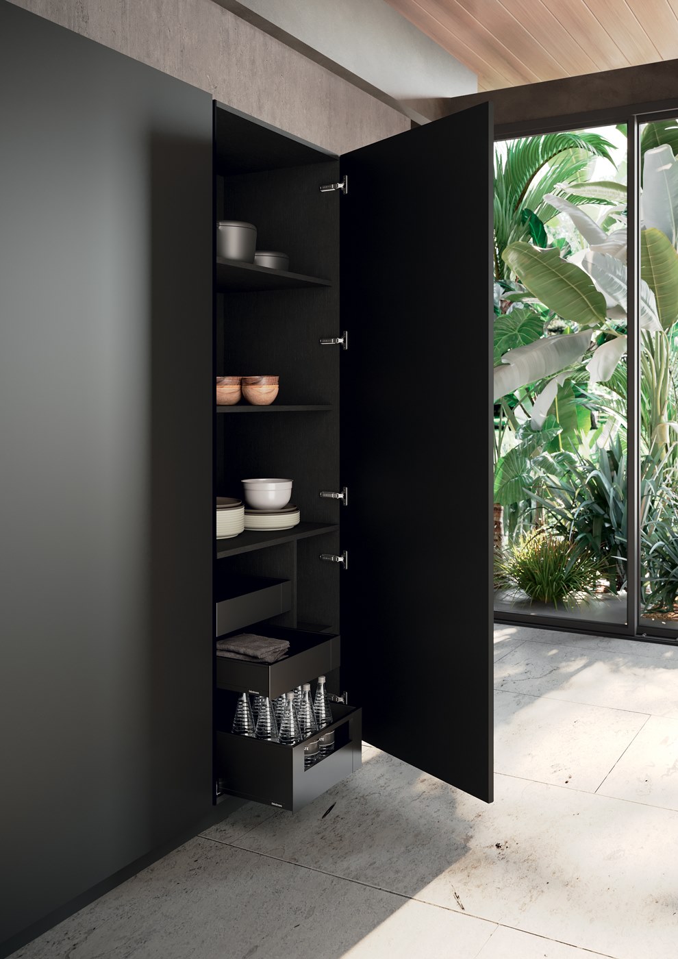 Kitchen with peninsula EGO LINE By Febal Casa