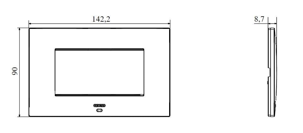EGO SMART switch plate By GEWISS