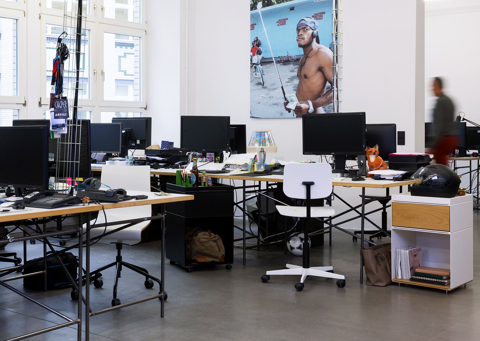 EIERMANN 1 | Rectangular writing desk Height-adjustable rectangular ...