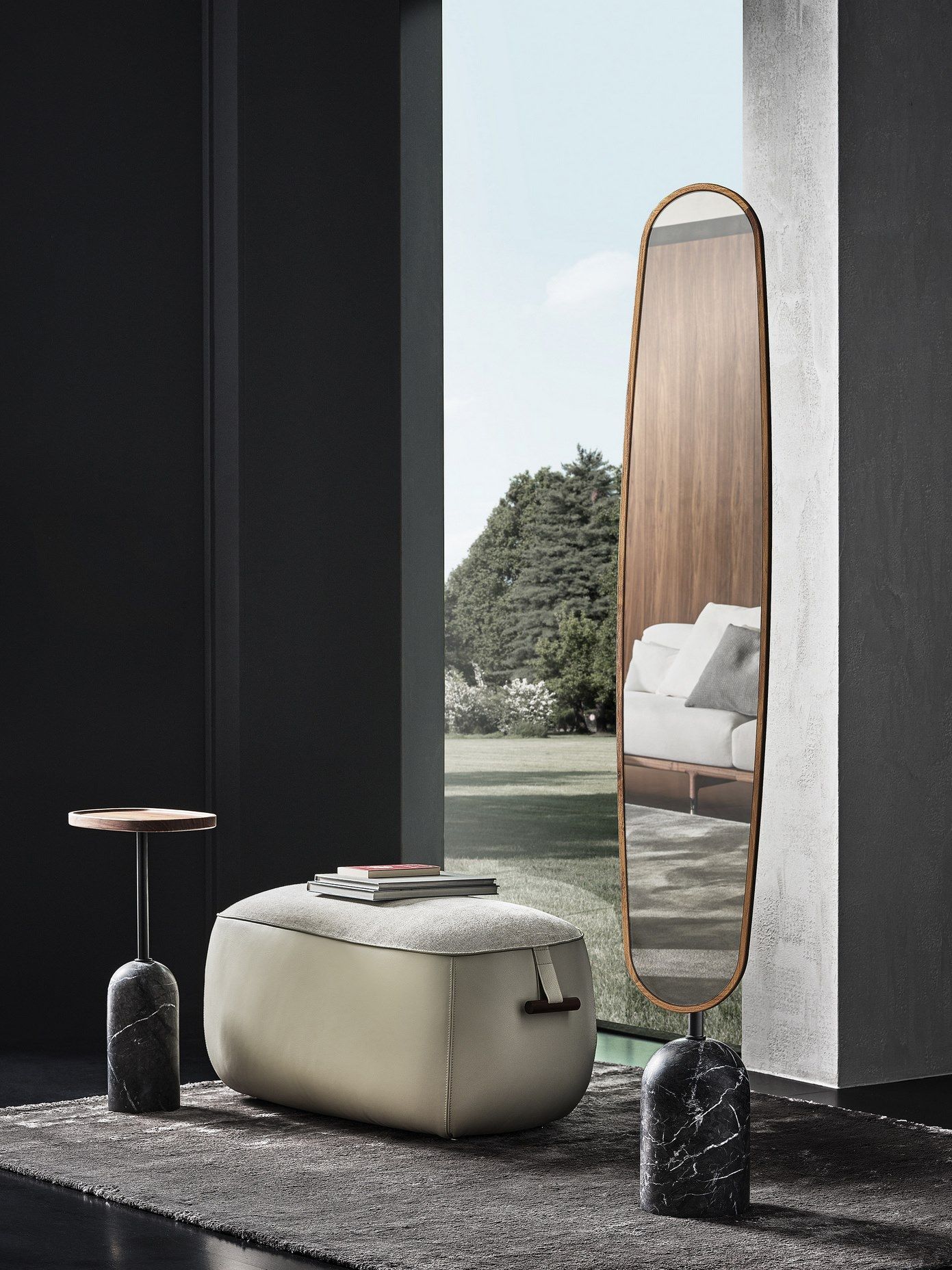 EKERO | Freestanding mirror Freestanding oval framed mirror By Porada ...