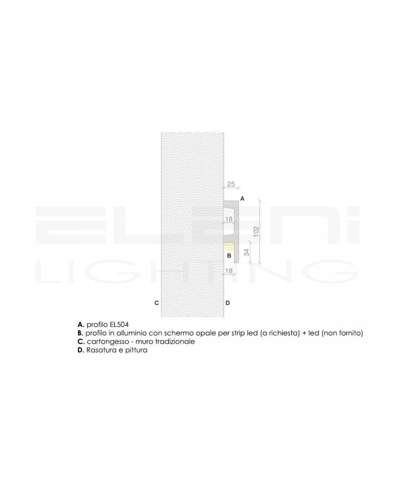 EL504 | Cornice for indirect light Cornice for indirect light By Eleni ...