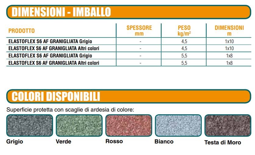 ELASTOFLEX S6 AF P GRANIGLIATA Membrana pré-fabricada betuminosa By ...