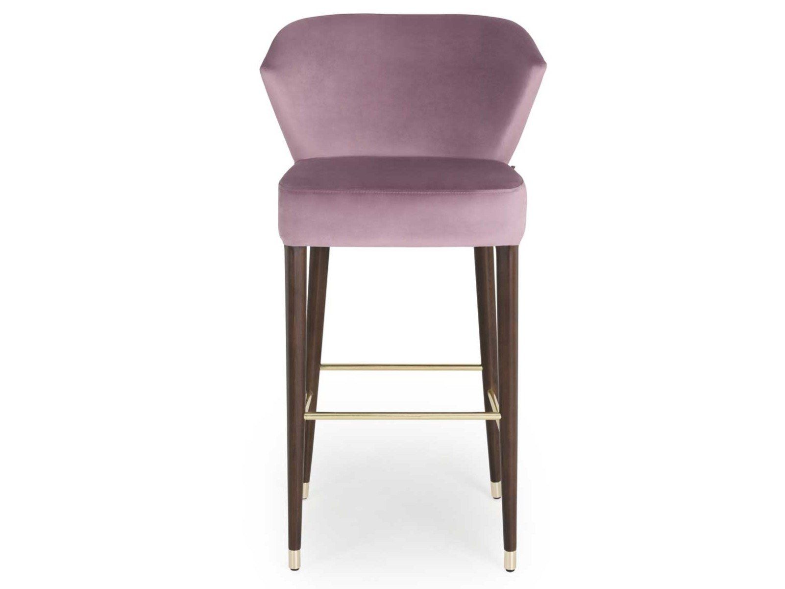 ELEGANCE BAR High fabric stool with footrest By Sandalyeci