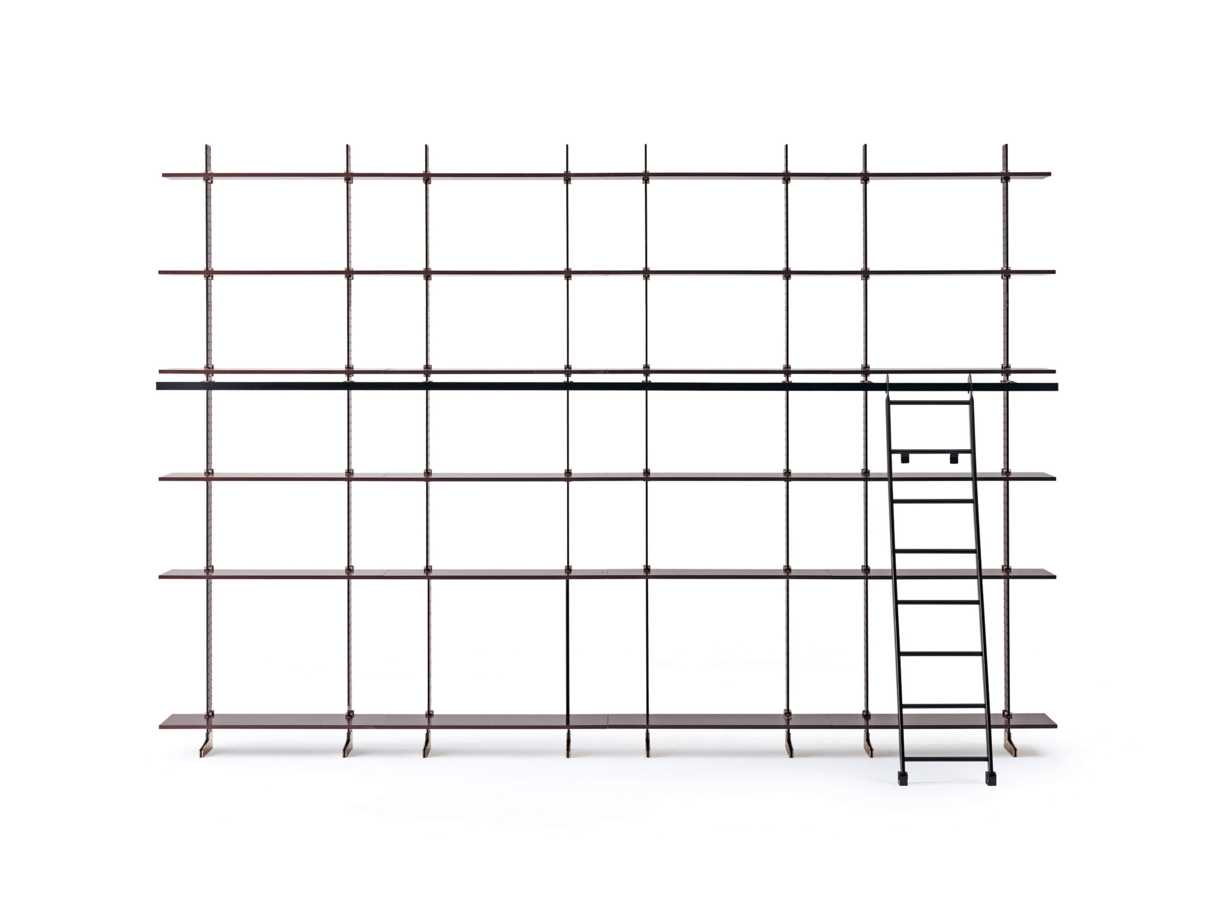 Sectional modular aluminium bookcase ELEGIE By MisuraEmme design ...