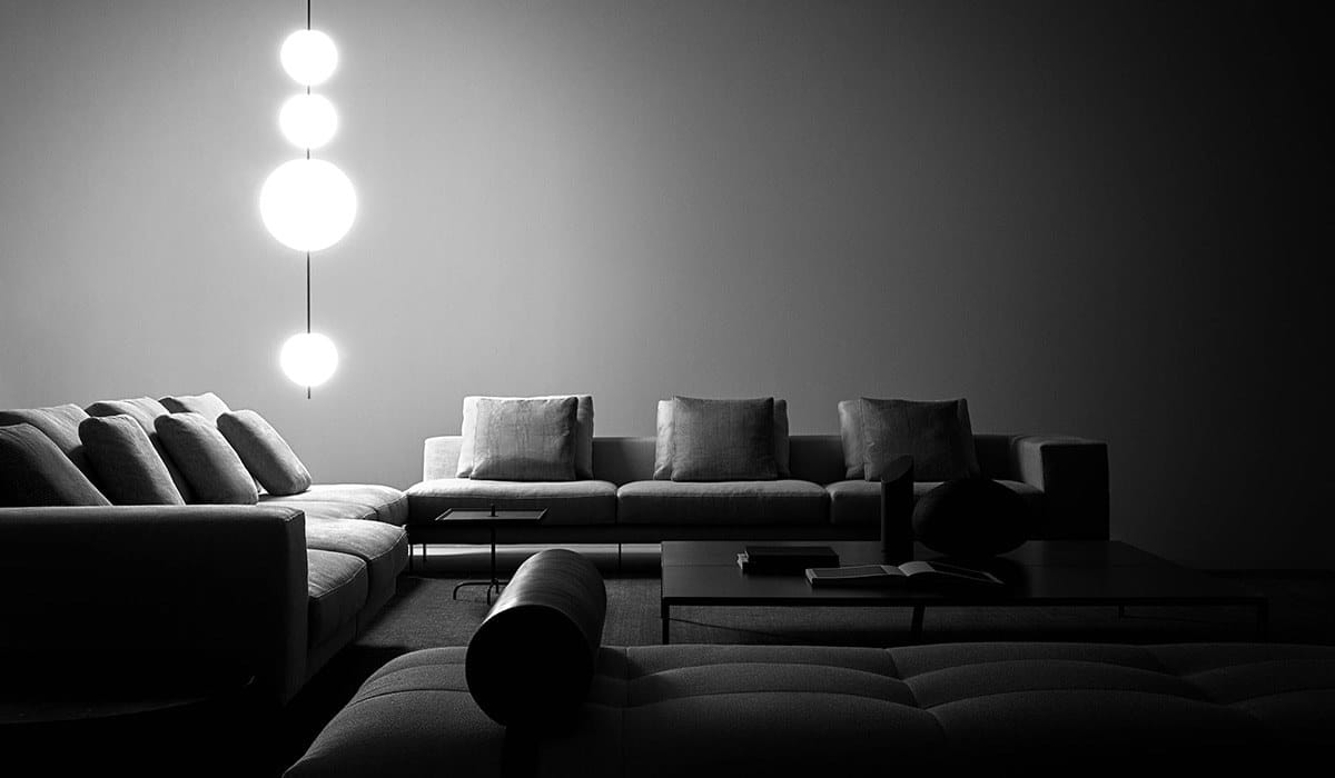 ELEMENTI LED opal glass pendant lamp By De Padova | design Elisa Ossino