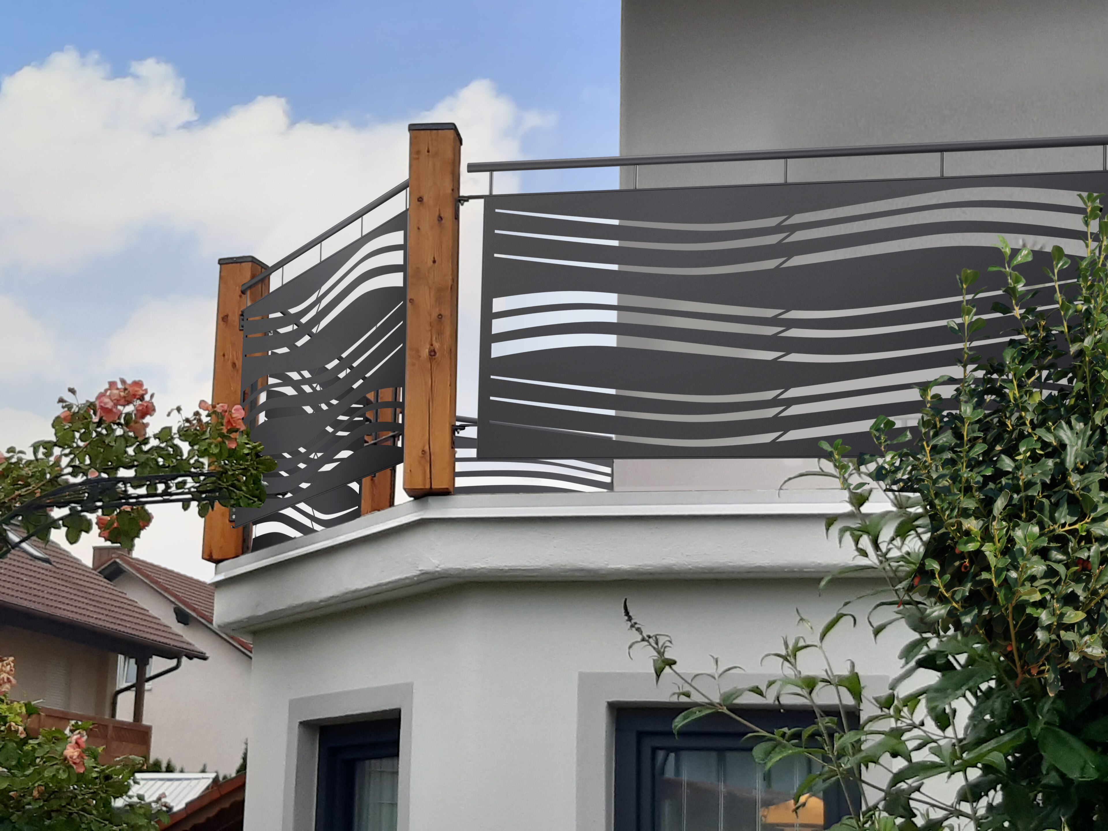 Outdoor railing systems Parapet By ELEO