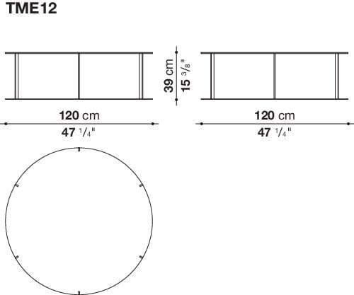 ELIOS Round mirrored glass coffee table By Maxalto | design Antonio ...
