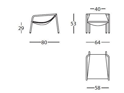 ELLE MINI | Easy chair Leather easy chair with armrests By Sancal ...