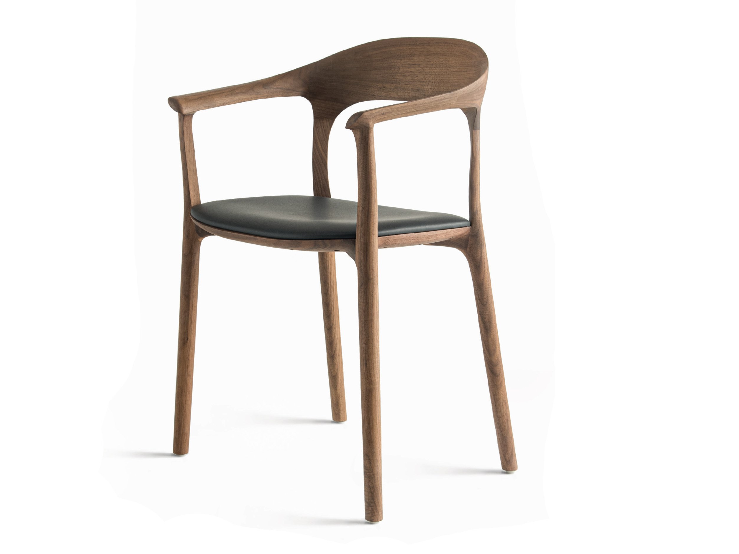 ELLE Upholstered solid wood chair with armrests By GoEs | design Nataša ...
