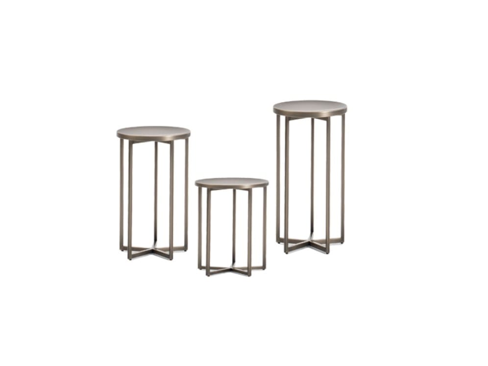 ELLIOT | Metal coffee table Metal high side table By Black Tie | design ...