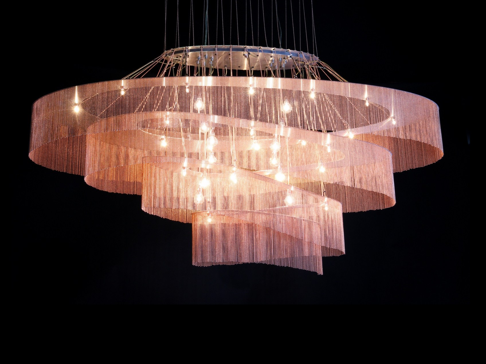 ELLIPTICAL NEBULA Chandelier By Willowlamp | design Adam Hoets