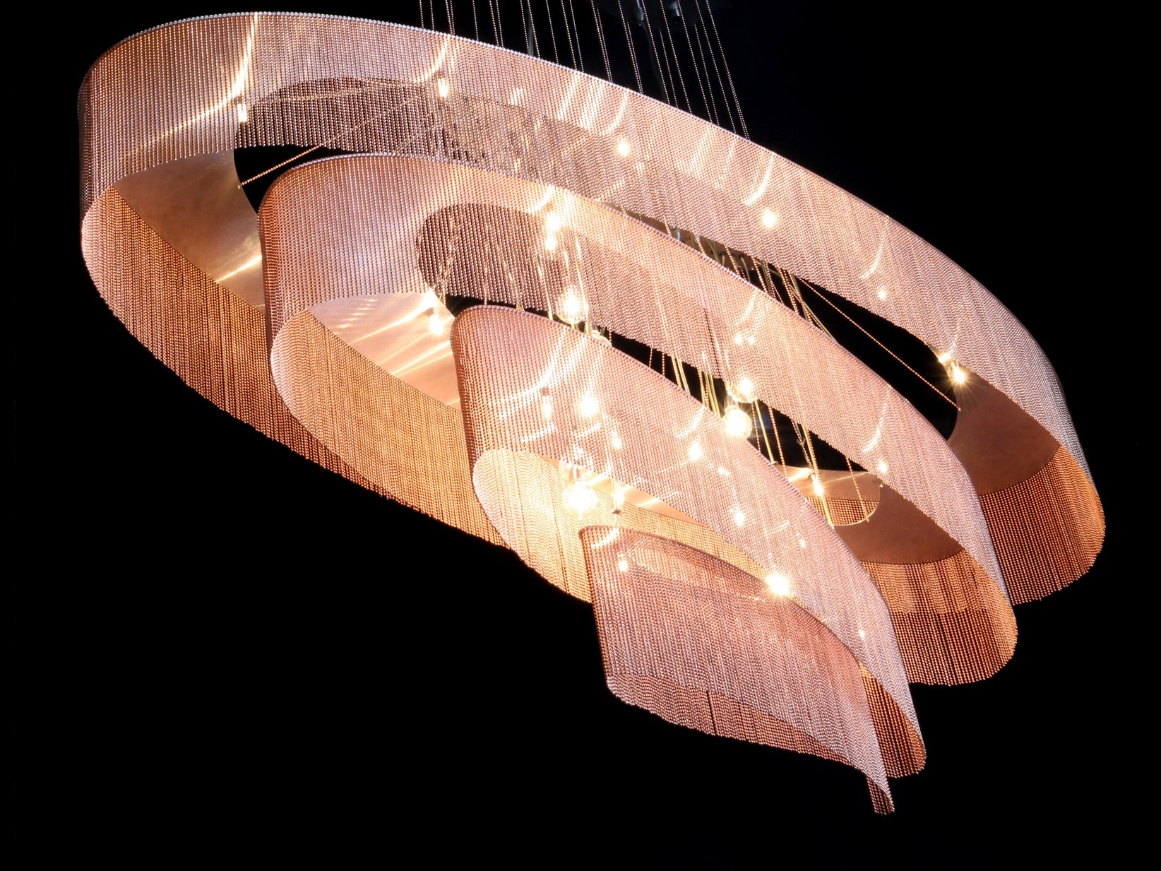 ELLIPTICAL NEBULA Chandelier By Willowlamp | design Adam Hoets