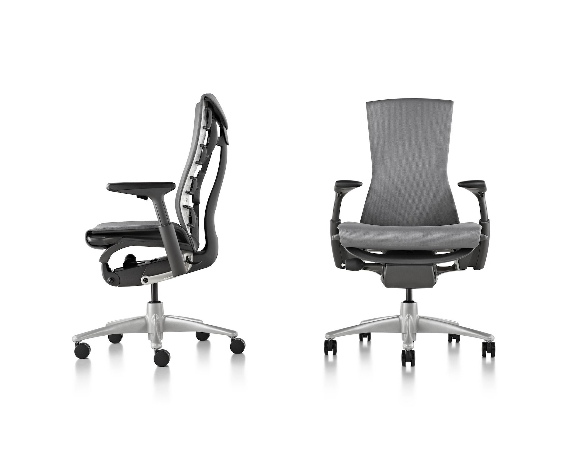 EMBODY Ergonomic swivel office chair with castors By Herman Miller ...