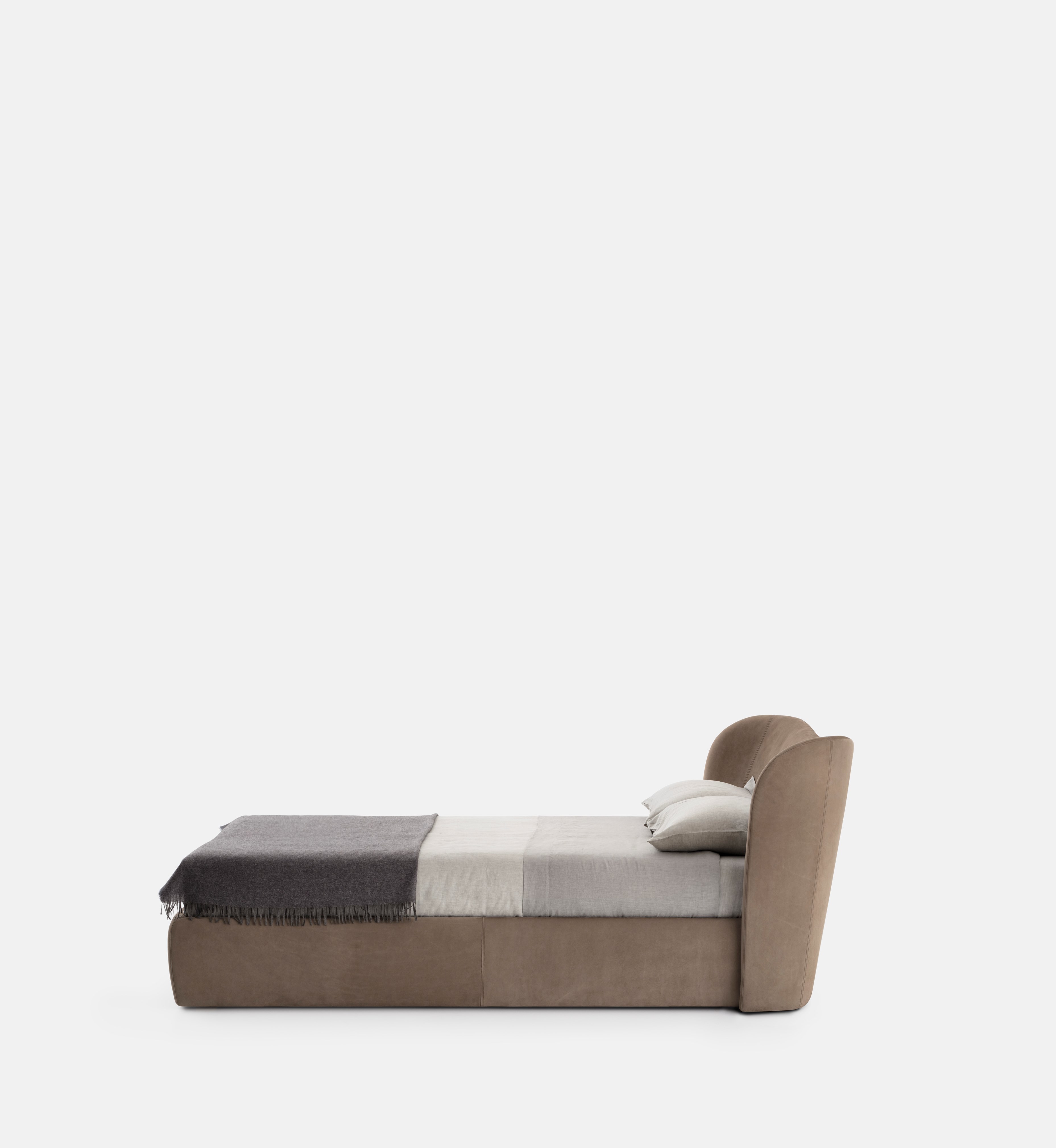 EMBRACE Fabric double bed with upholstered headboard By Pianca | design ...