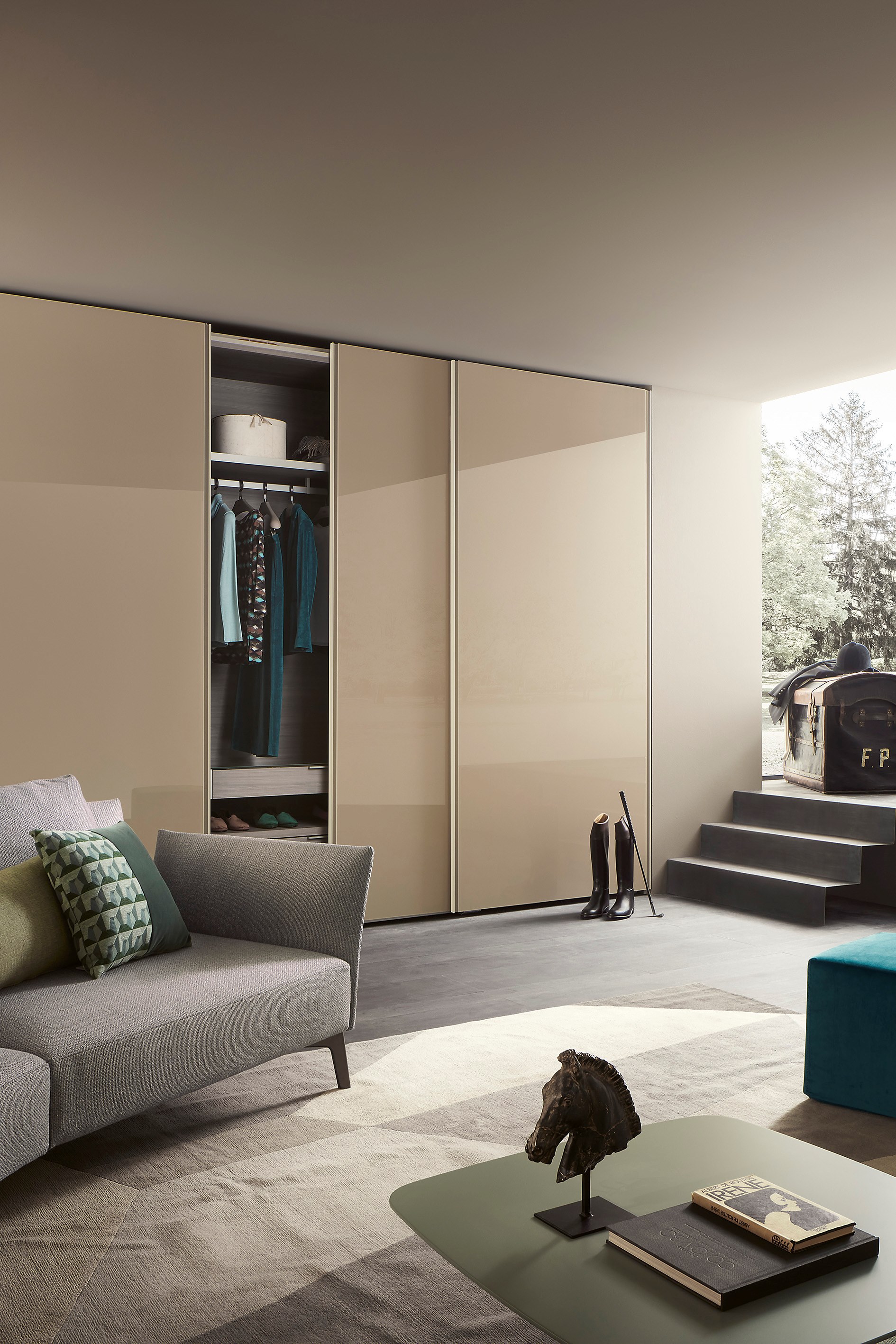 EMERY | Wardrobe with sliding doors Wardrobe with sliding doors By Lema