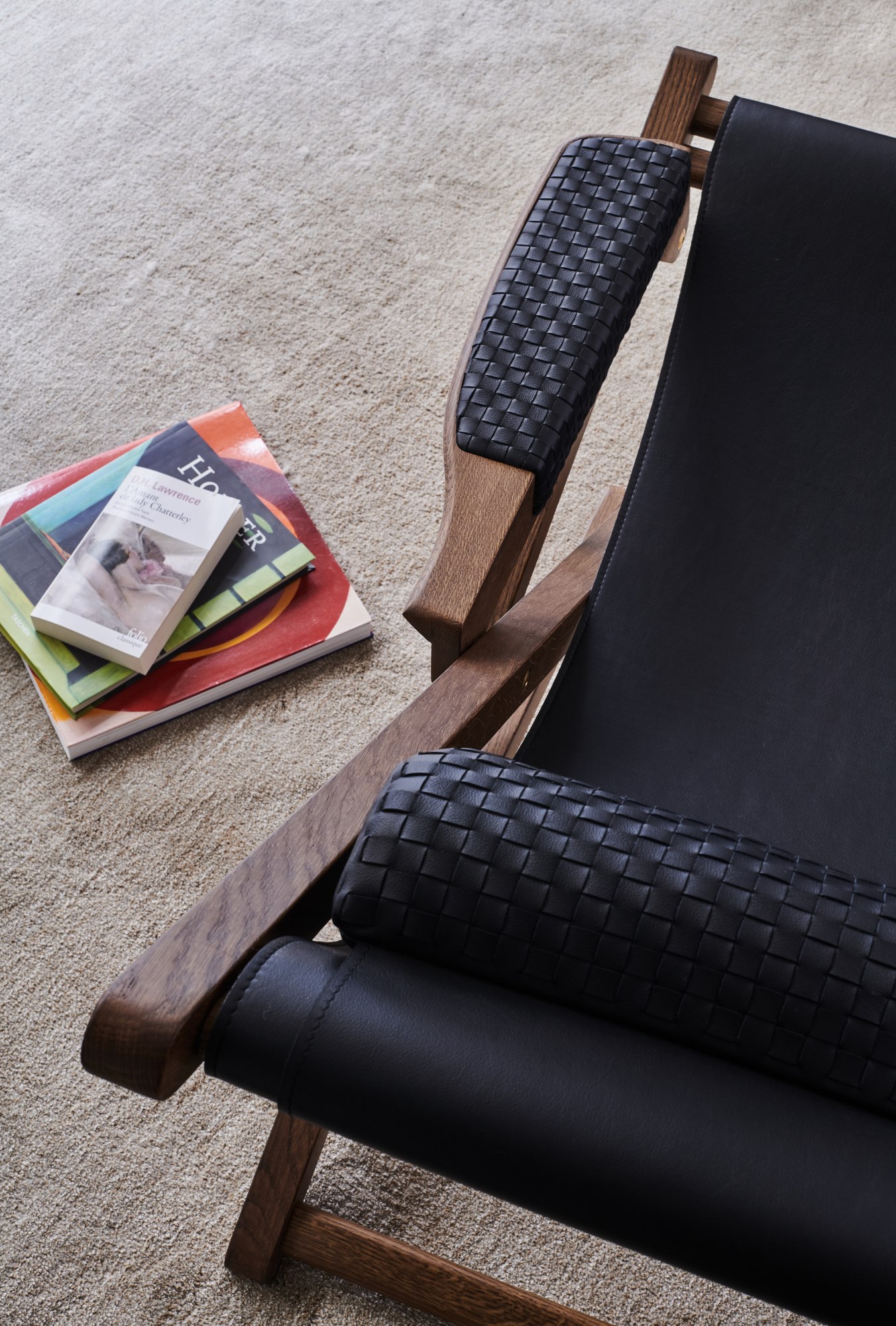 EMILE | Easy chair Folding leather easy chair with armrests By Duvivier ...