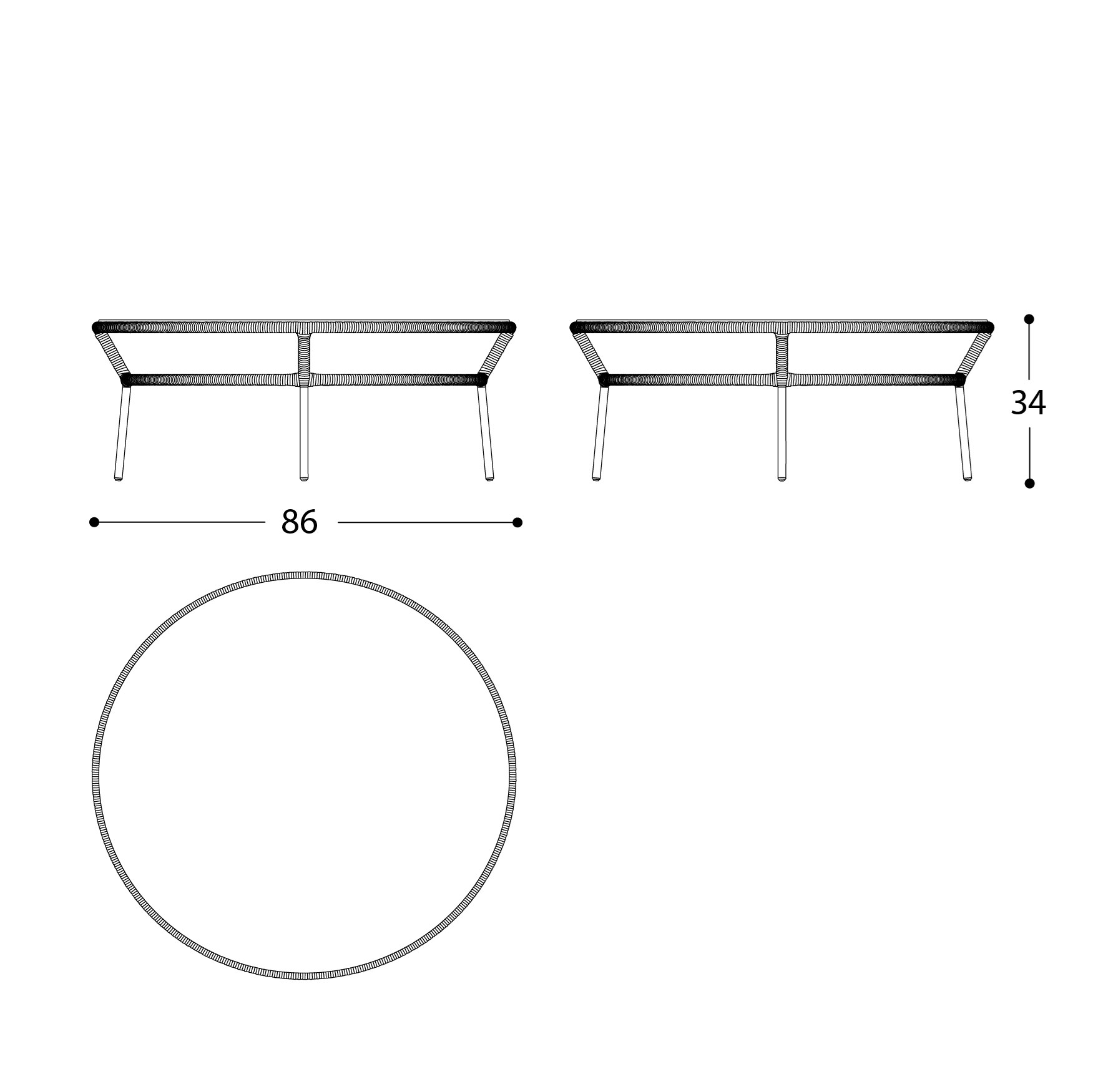 EMMA CROSS | Coffee table Emma Cross Collection By Varaschin design ...
