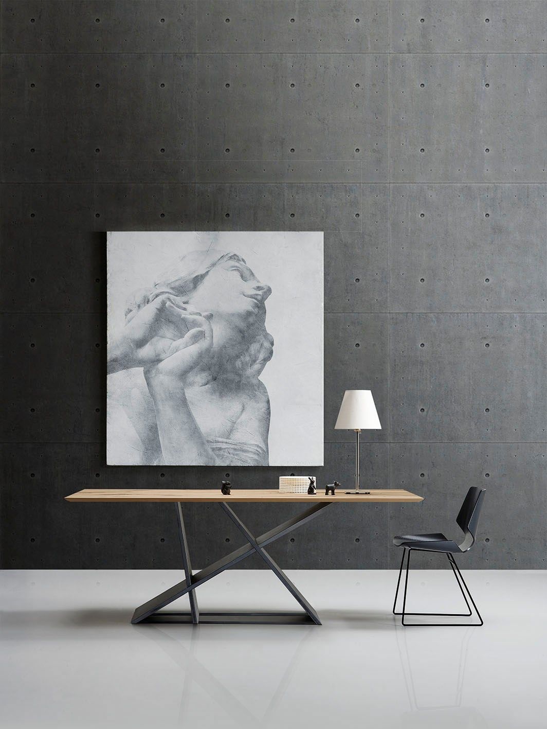 Rectangular table EMME By Natisa design Nicola Cacco