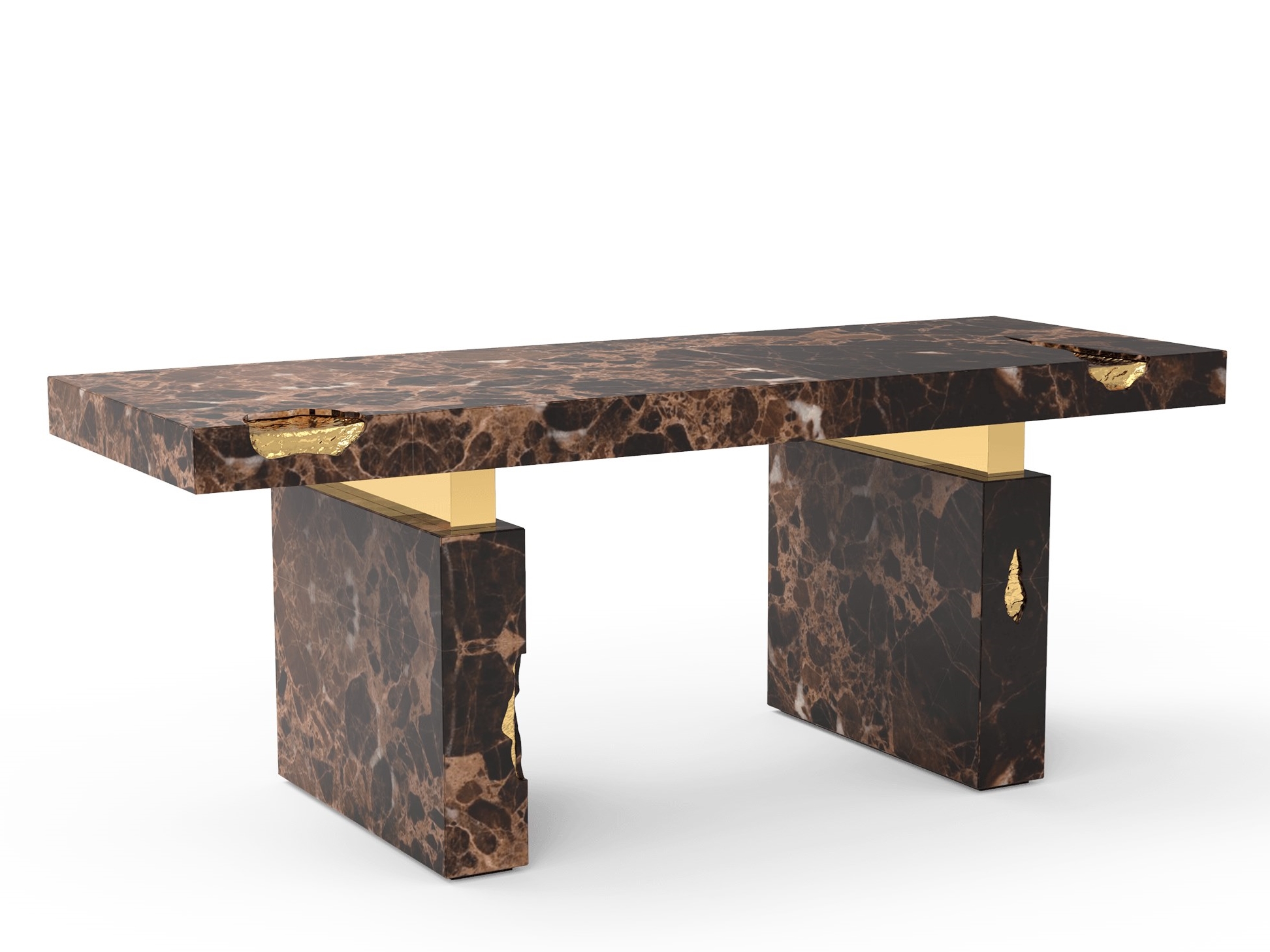 Rectangular marble writing desk EMPIRE EMPERADOR By Boca do Lobo