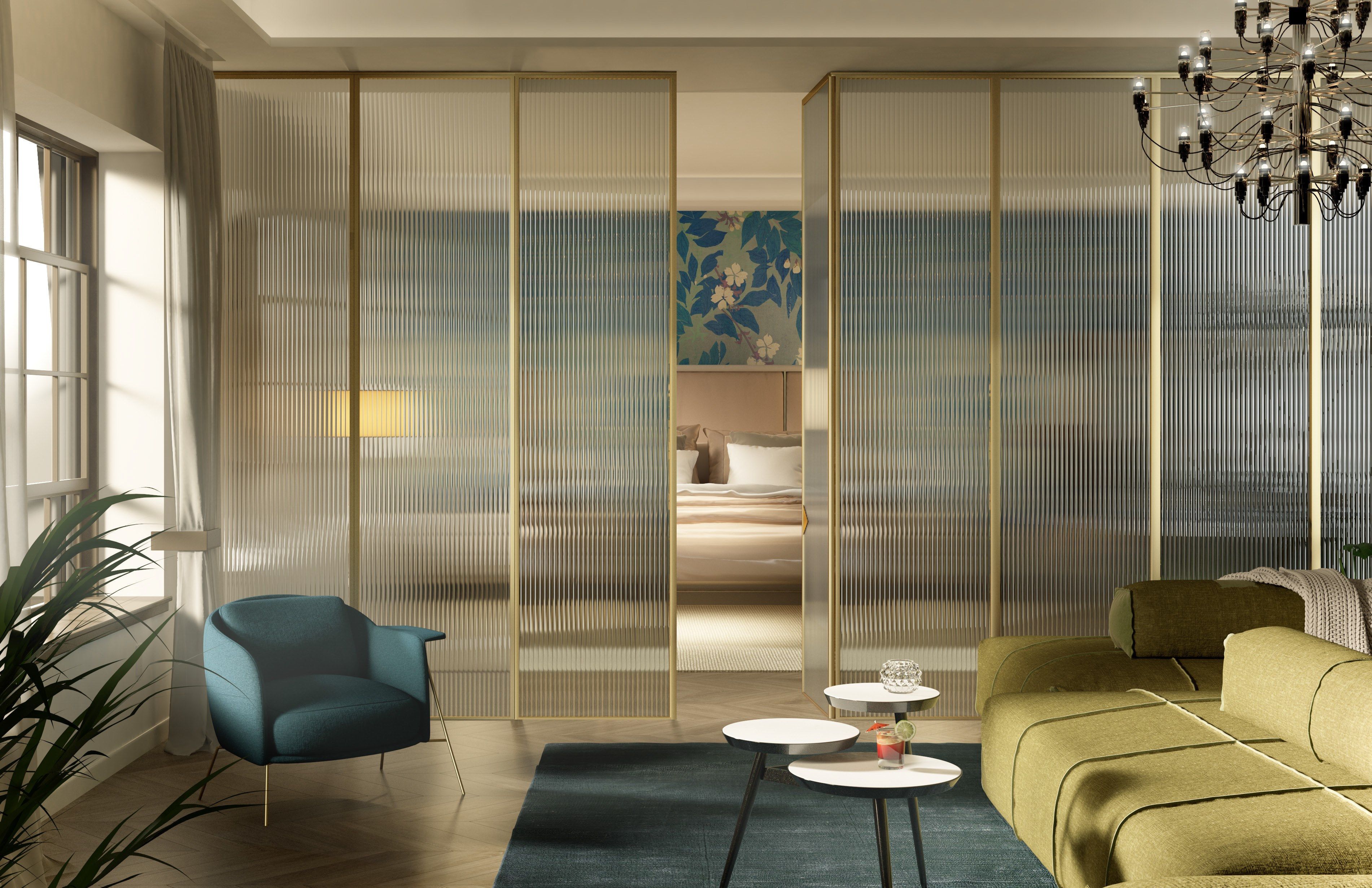 Parete divisoria modulare in vetro ENDLESS - Box & Co. - Edilportale