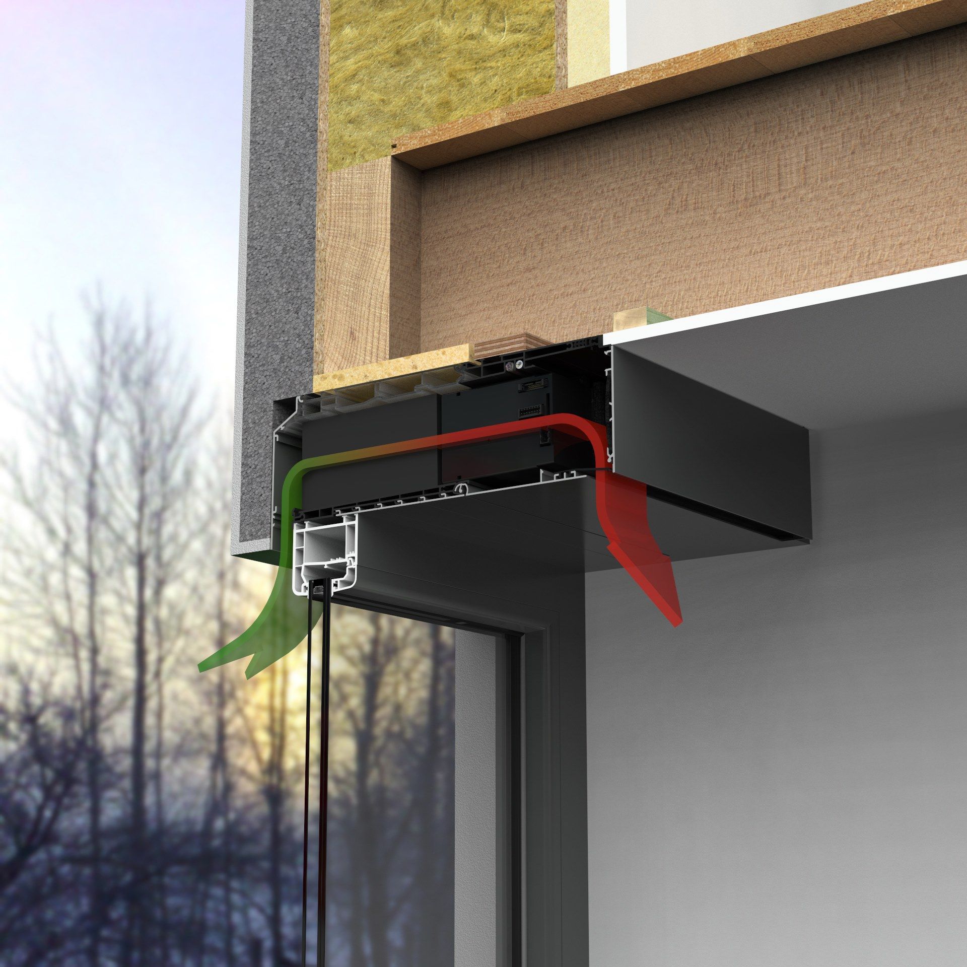 ENDURA® TWIST Ventilation system for aluminum windows By RENSON